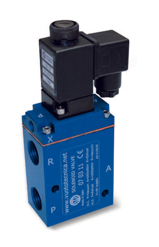 3-Way SERVO CONTROLLED Vacuum Solenoid Valves