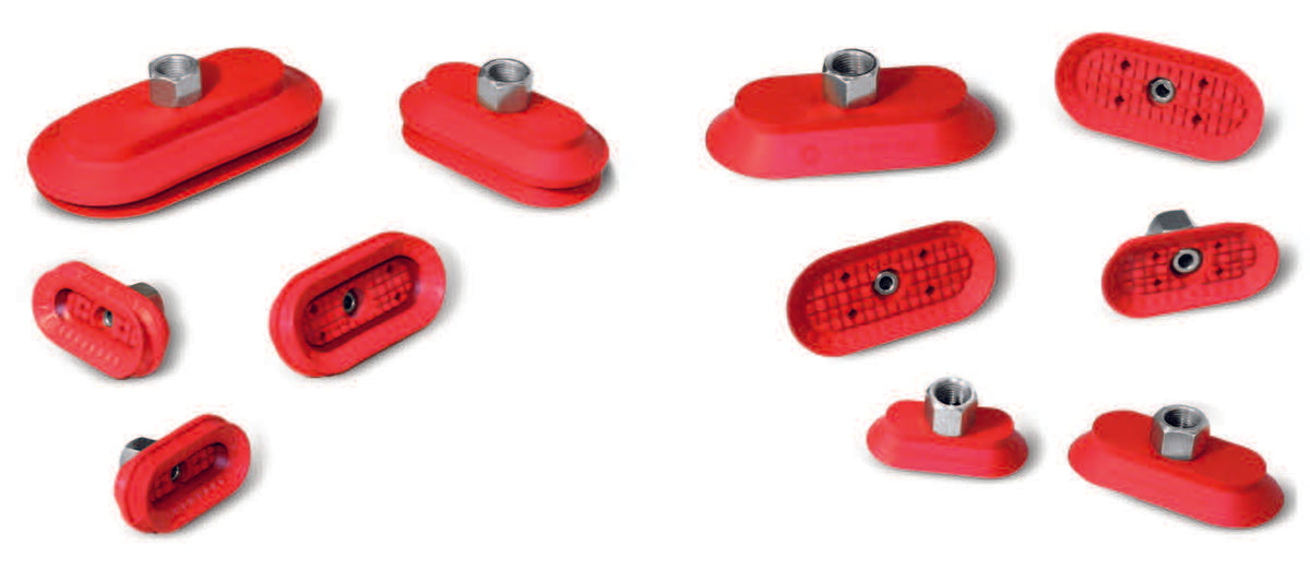 Maxigrip Cups - Flat And Bellows Elliptical Vacuum Cups